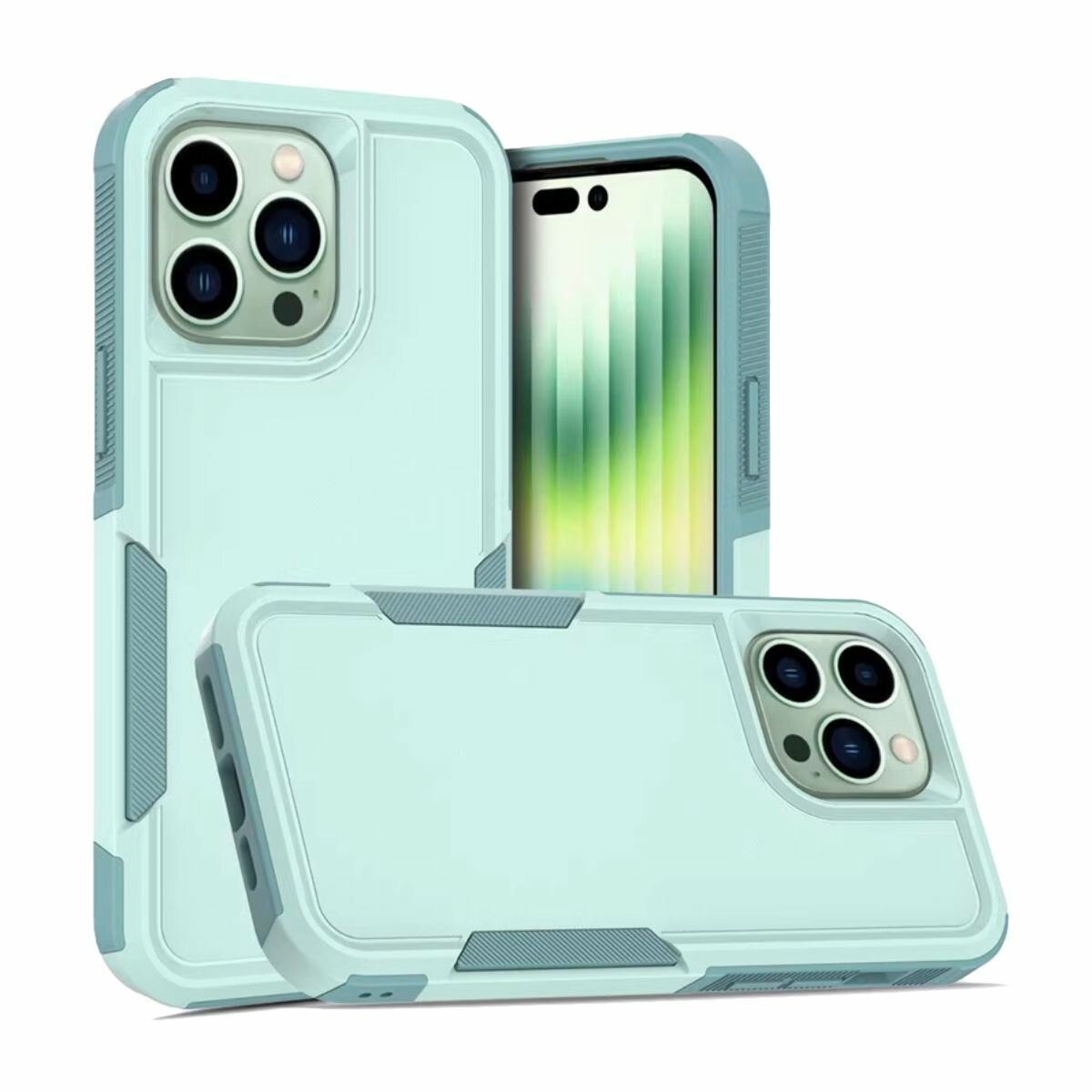 Чехол для iPhone 12 Pro Max Микки Бич бирюзовый