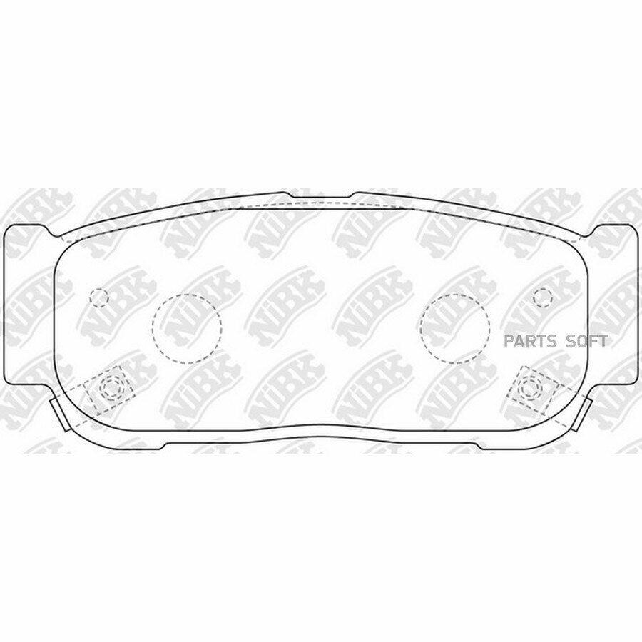 NIBK PN0797 Колодки тормозные дисковые задн. HYUNDAI H1 02 - 07 / Santa Fe 06 - ()
