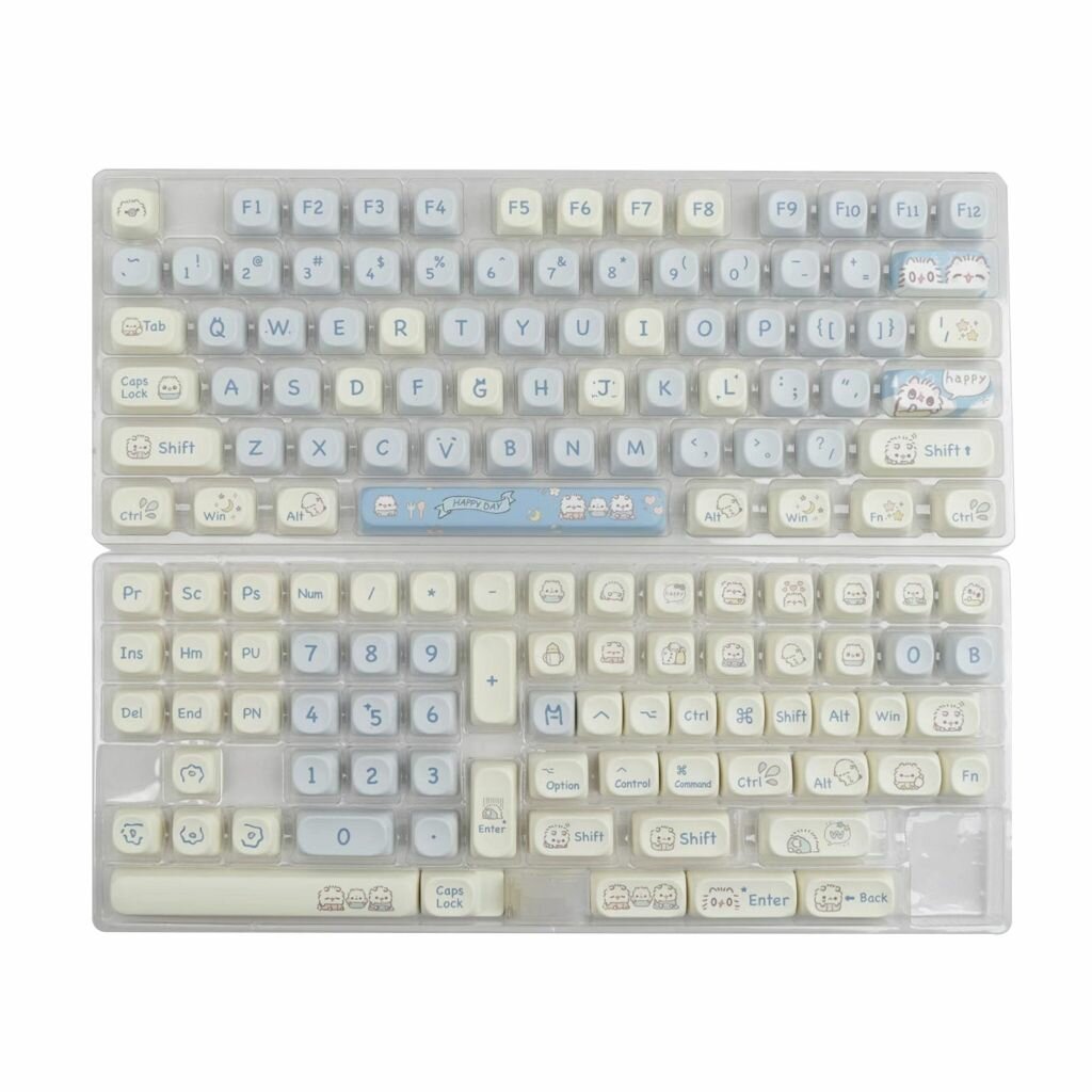 PBT MOA Profile 144Keys Набор колпачков для сублимационной печати 61/87/96/98/104/108 MX переключаемых механических клавиатур