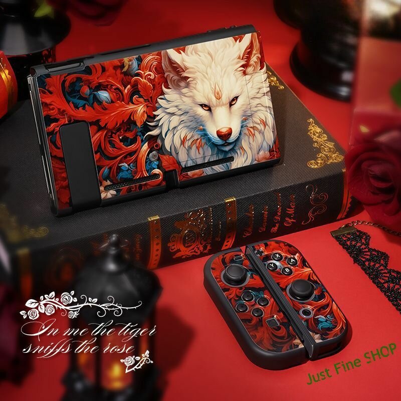 Силиконовый защитный чехол для Nintendo Switch oled - чехол NS - Лиса