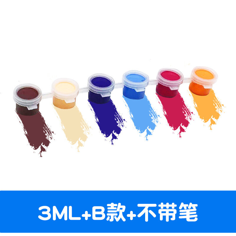 Краска "Нежа", виниловая, гипсовая, 12 цветов, 3 мл