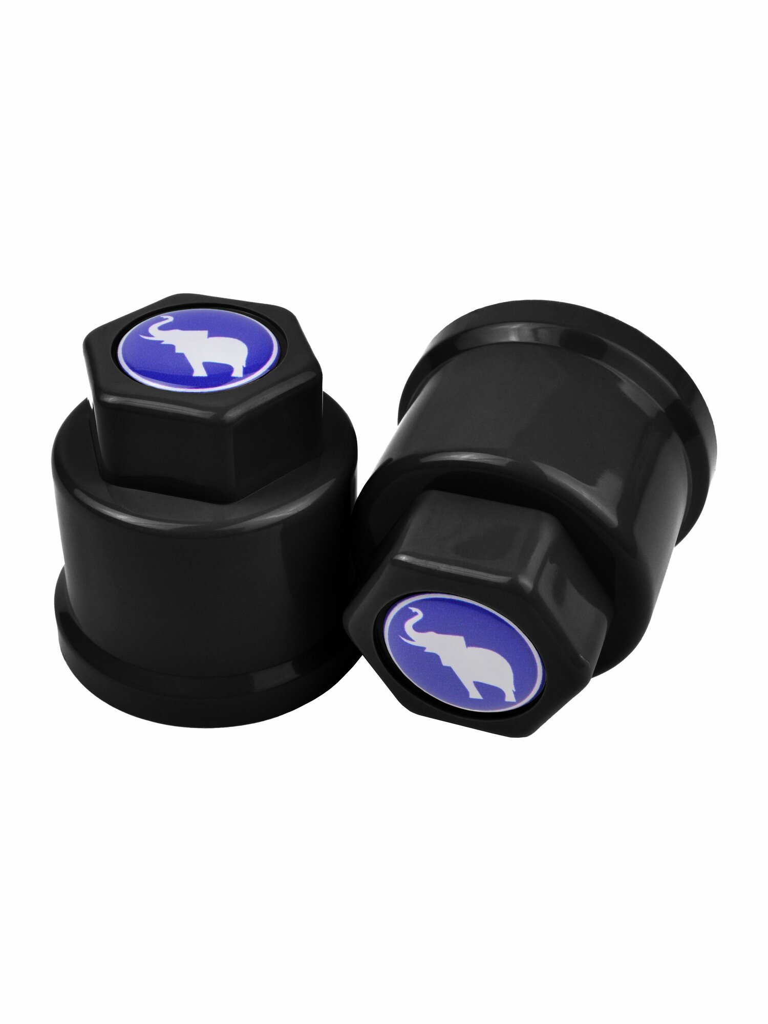 Колпачки на колесные гайки 32 мм с логотипом Schmitz Слон 20 шт черные