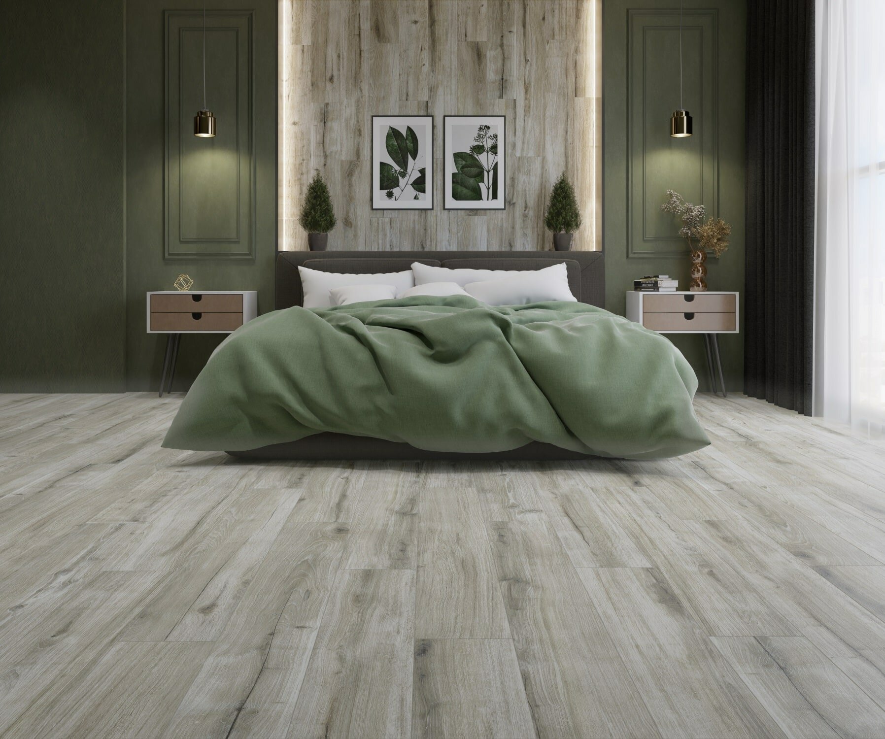 Керамогранит Sanamero Forest Line F212-9 Бежево-коричневое дерево, матовый/глазурованный (20 х 120 х 0,9 см) 1,44 м2, 6 шт/уп