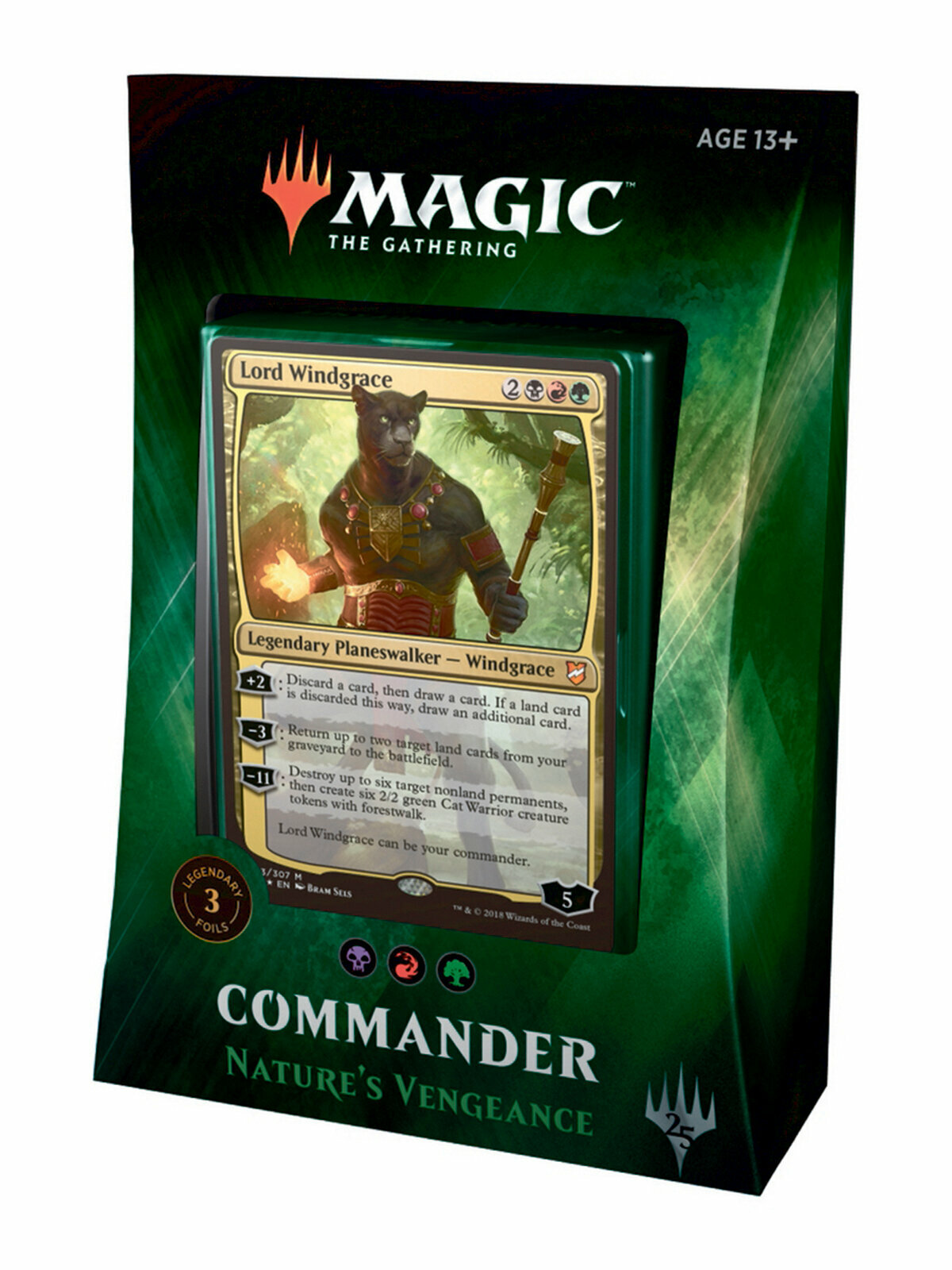 Magic The Gathering: Колода Commander 2018 MTG Nature's Vengeance на английском