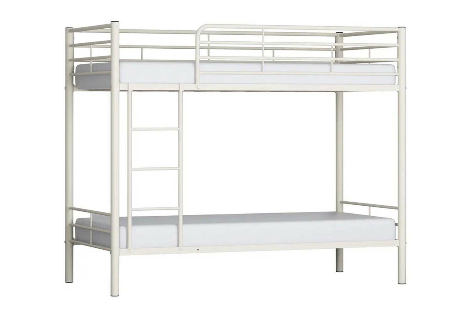 Кровать двухъярусная Hoff Севилья, 90x190 см, основание и лестница, цвет белый