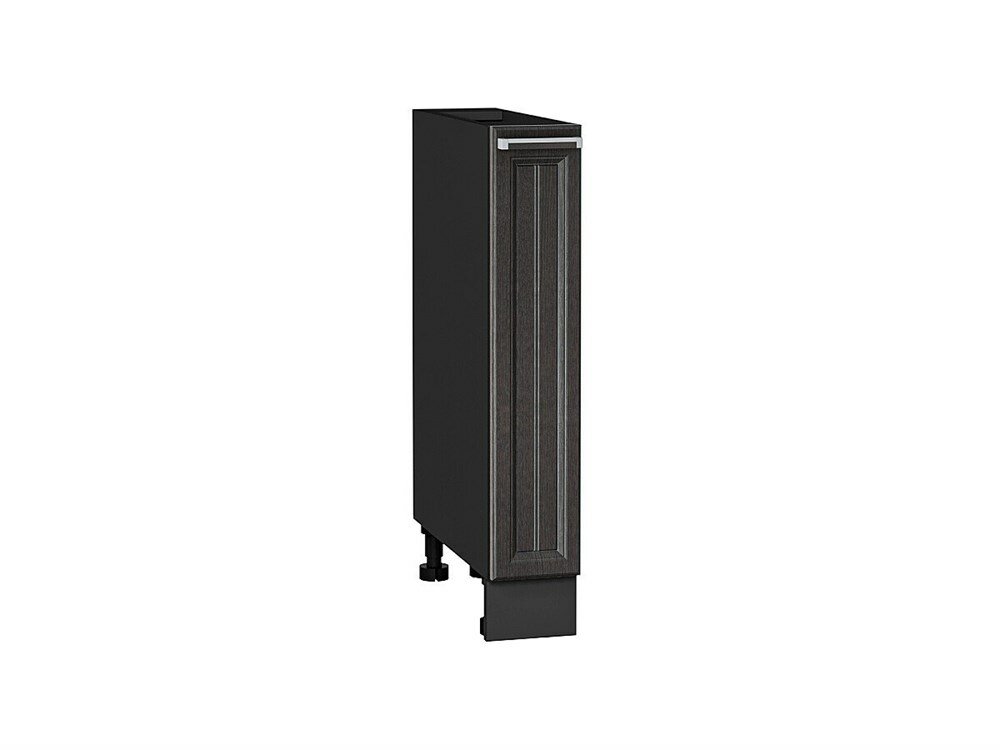 VVT Шкаф нижний бутылочница Прага Graphite, Венге премиум, 150 В*Ш*Г 816*150*478, фасад МДФ Венге премиум, корпус Graphite Венге премиум