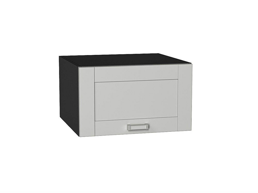 VVT Шкаф верхний горизонтальный глубокий Лофт Graphite, Grey Silk, 600 В*Ш*Г 358*600*576, фасад МДФ Grey Silk, корпус Graphite Grey Silk