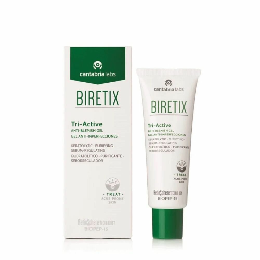 Biretix Tri-Active Anti-Blemish Gel Cantabria Labs Гель Три-актив для кожи с акне, 50 мл.