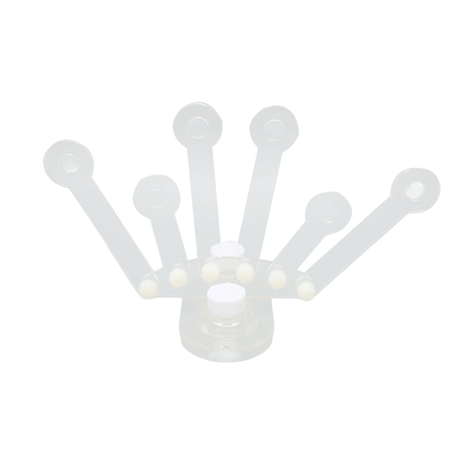 Аквариумная стойка для кораллов, 6 отверстий, 180 градусов, коготь, веерная форма, прозрачный акриловый держатель для коралловых фрагментов аквариума