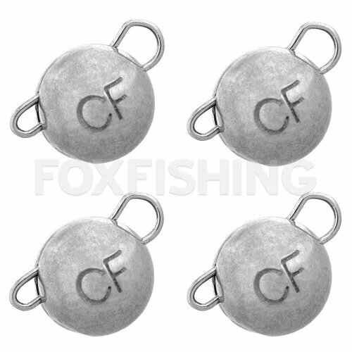 Груза "чебурашки" разборные CF вольфрам 2гр. серебро 4шт.