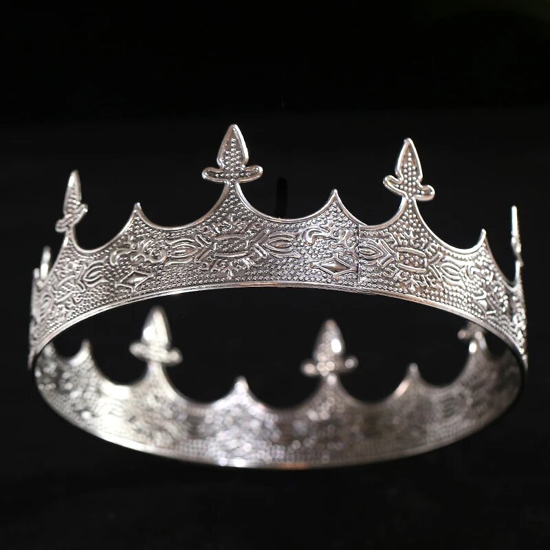Серебряная корона барокко, унисекс