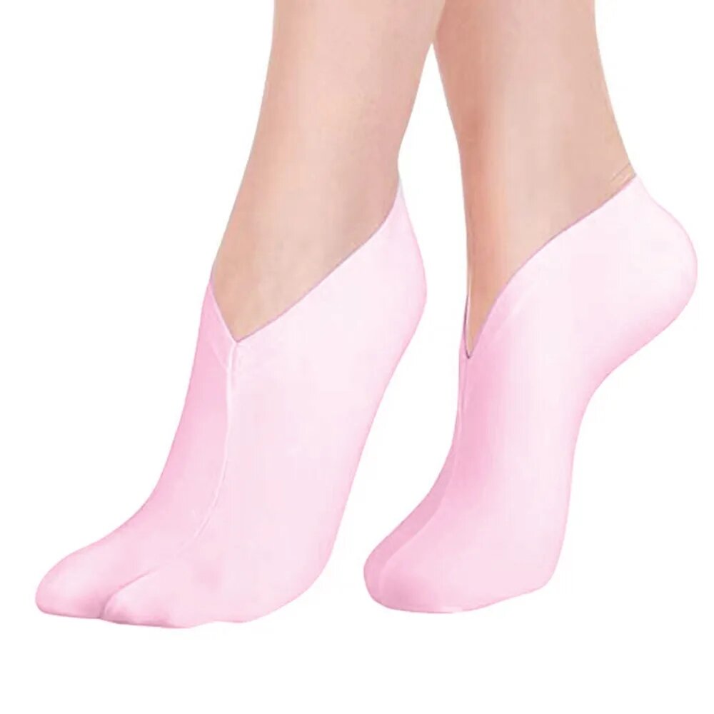 Силиконовые носки для педикюра Pink1