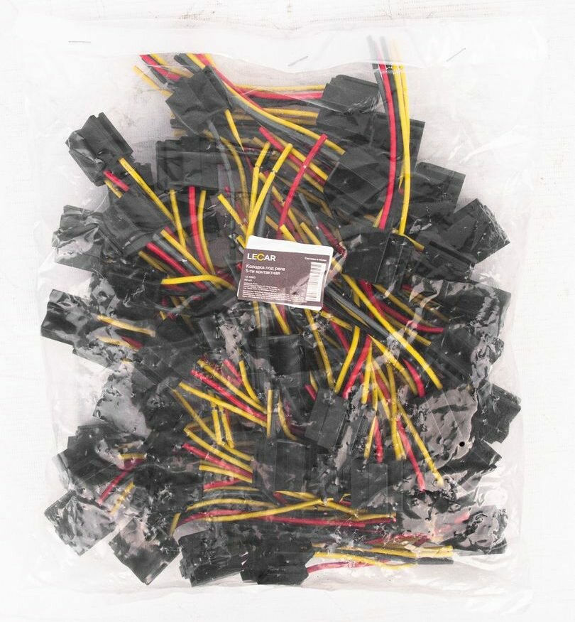 Колодка п/реле 5-ти конт, 12AWG (упаковка 50 шт.) LECAR
