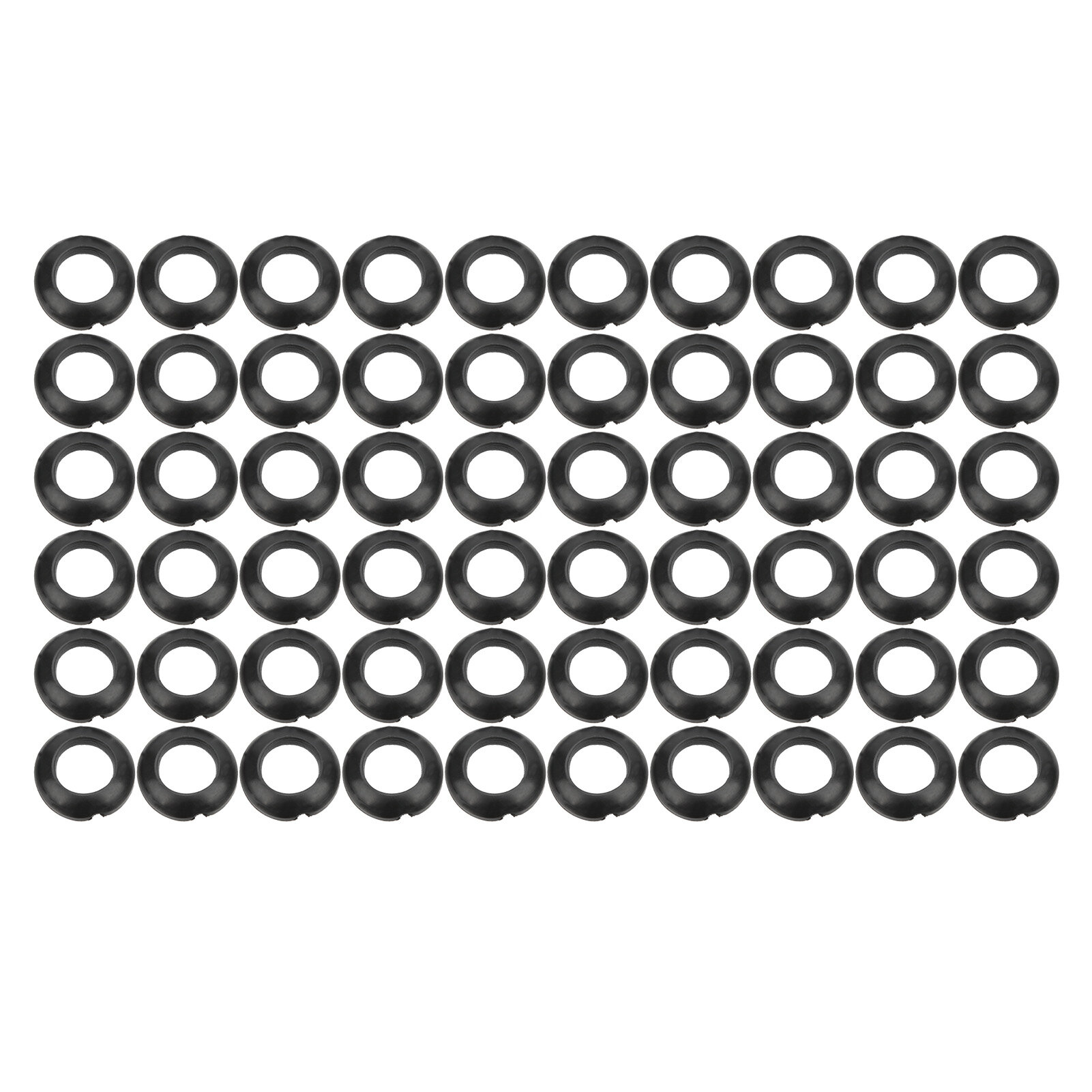 60pcs Fishing Rod Building Silicone Elastic Winding Check Dress Ring Trim Adapter13MM