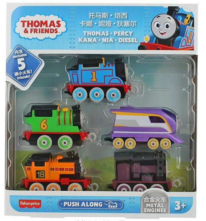Томас Литтл Локомотив Трек Игровой набор Alloy Toys (5 вагонов)