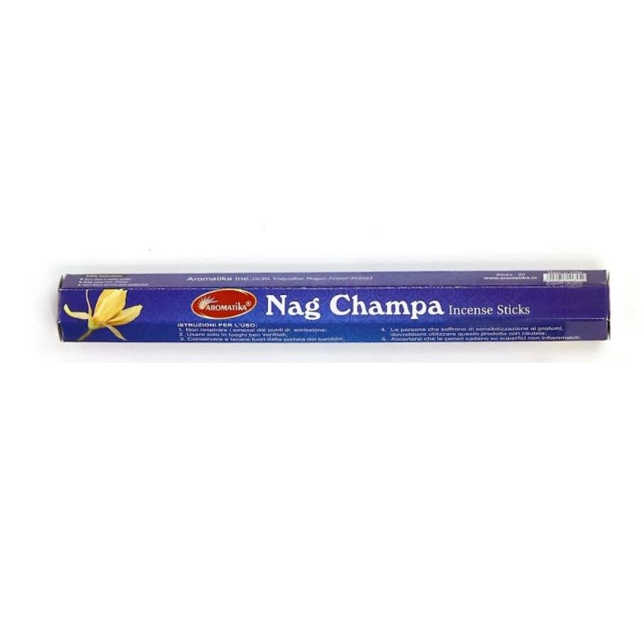 Aromatika NAG CHAMPA Incense Sticks (НАГ чампа ароматические палочки, Ароматика), шестигранник, 20 г.