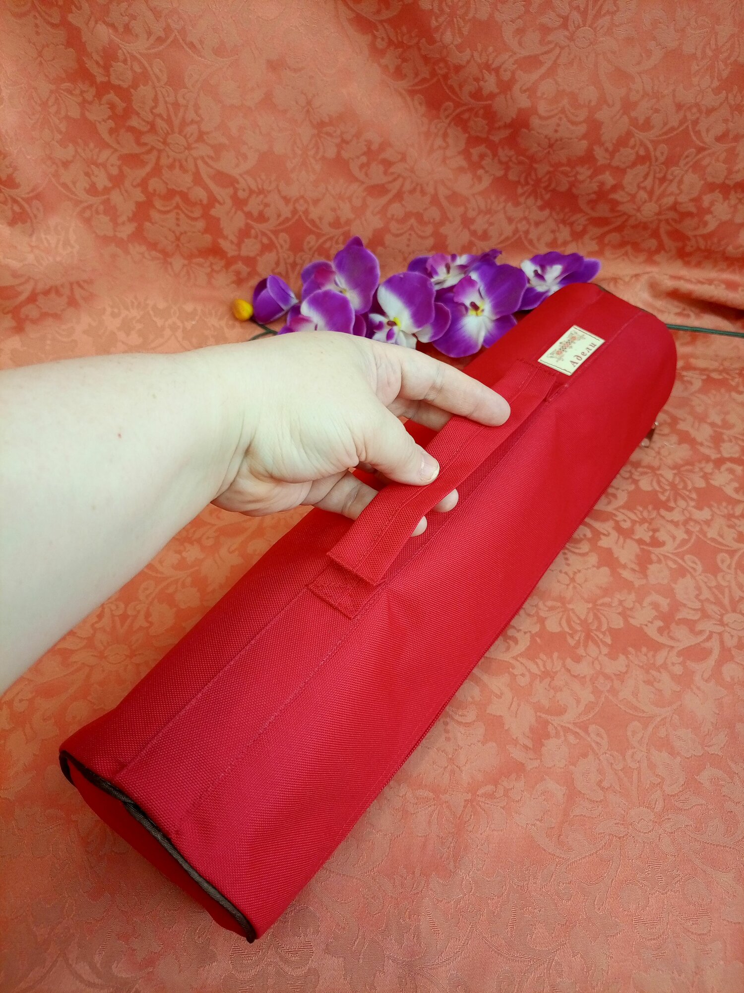 Тубус текстильный 70 см с ручкой водонепроницаемый на молнии, d 11 см, из оксфорда.