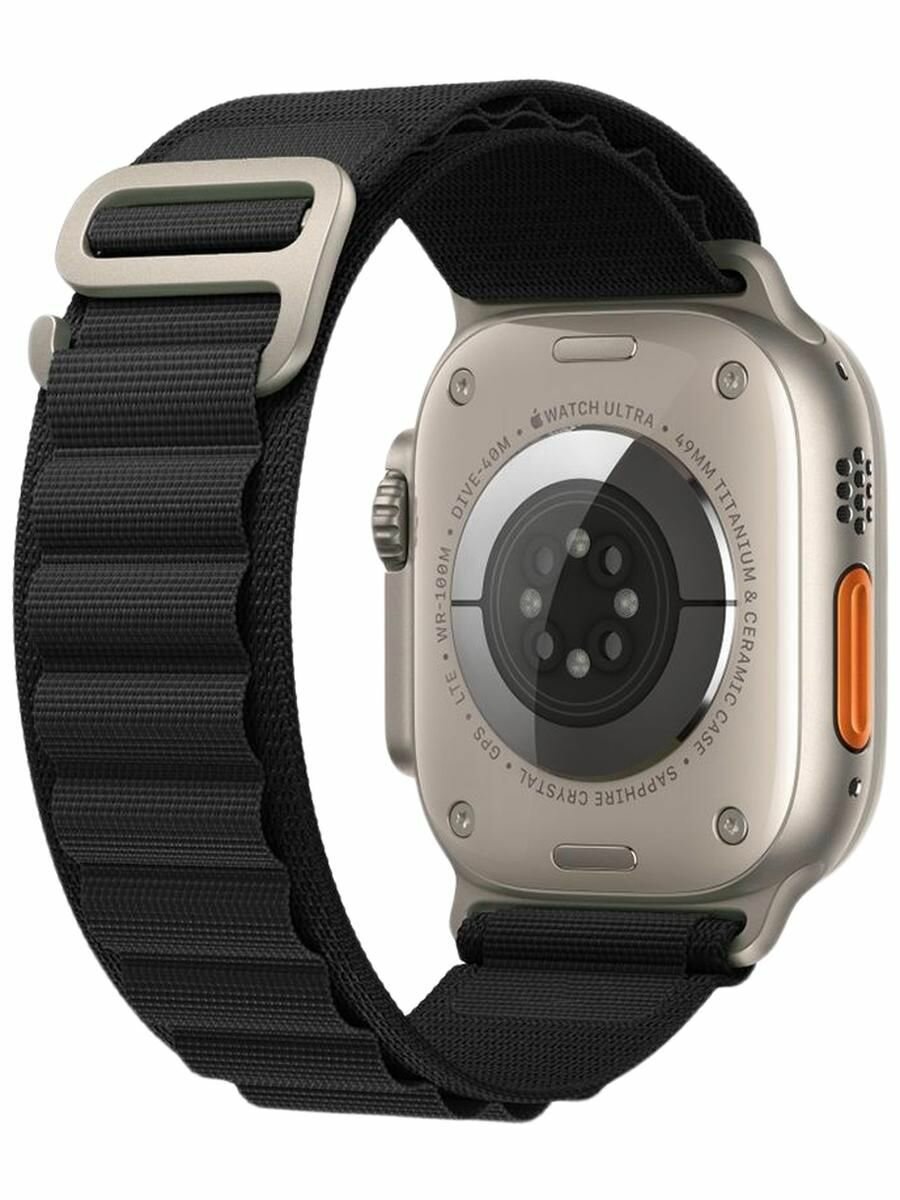 Ремешок Apple Watch 42 / 44 / 45 / Ultra 49 mm Alpine Loop Black