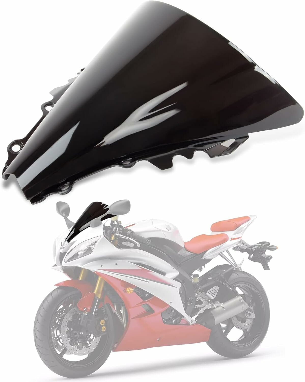 Ветровое стекло мотоцикла Yamaha YZF R6 600 2006-2007