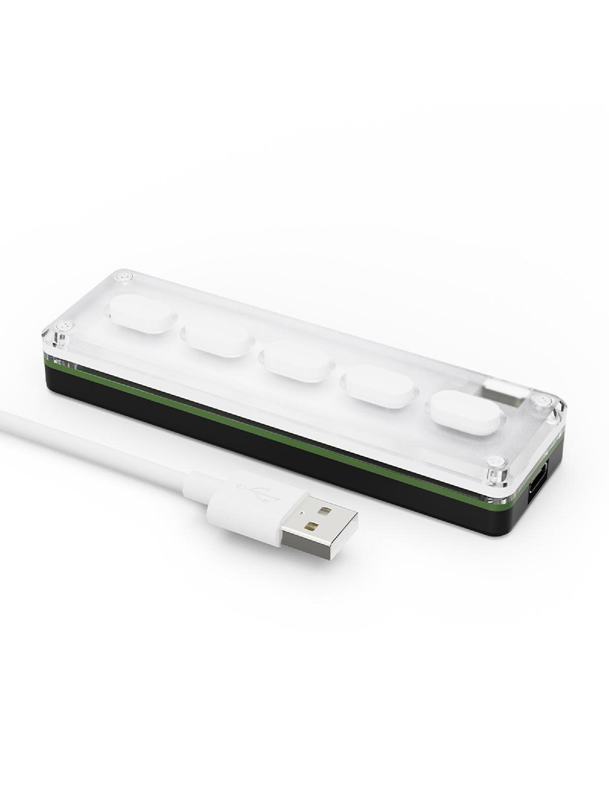 Programming Macro Custom Knob Keyboard RGB 5-Key Copy Paste Mini Button Wireless Macropad Gaming Keypad Mechanical