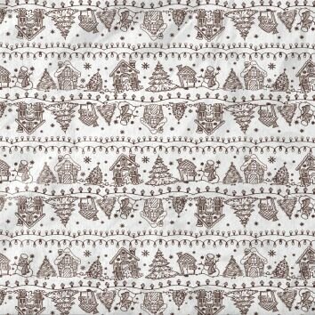 Бумага упаковочная Дон Баллон Тишью Веселая ярмарка, Белая, 0,7х40 м