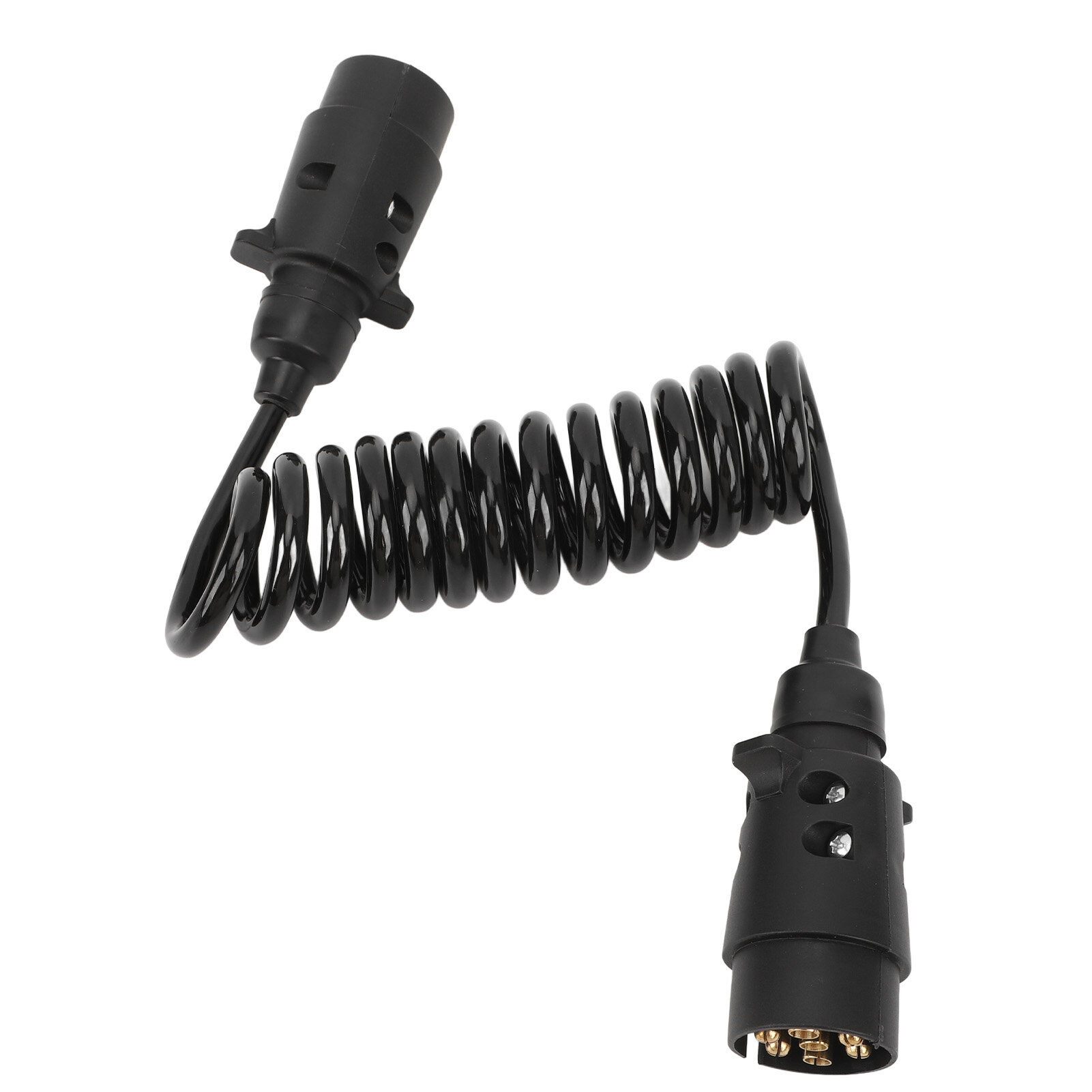 7-контактный адаптер для прицепа с 7-контактным разъемом 12 В, 2 м, водонепроницаемый разъем для прицепа, разъем для электропроводки для автофургона, каравана, прицепа для лодки