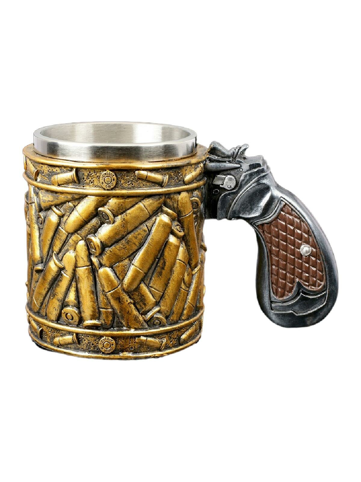 Высококачественный револьвер Western с патронами, круглые гильзы, пивная кружка