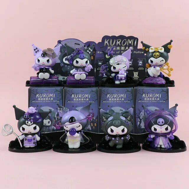 Sanrio Kuromi Blind Box Series Werewolf Kill Фигурки Аниме Куклы Сюрприз Сумка Коллекционная Милая Модель Для Фанатов