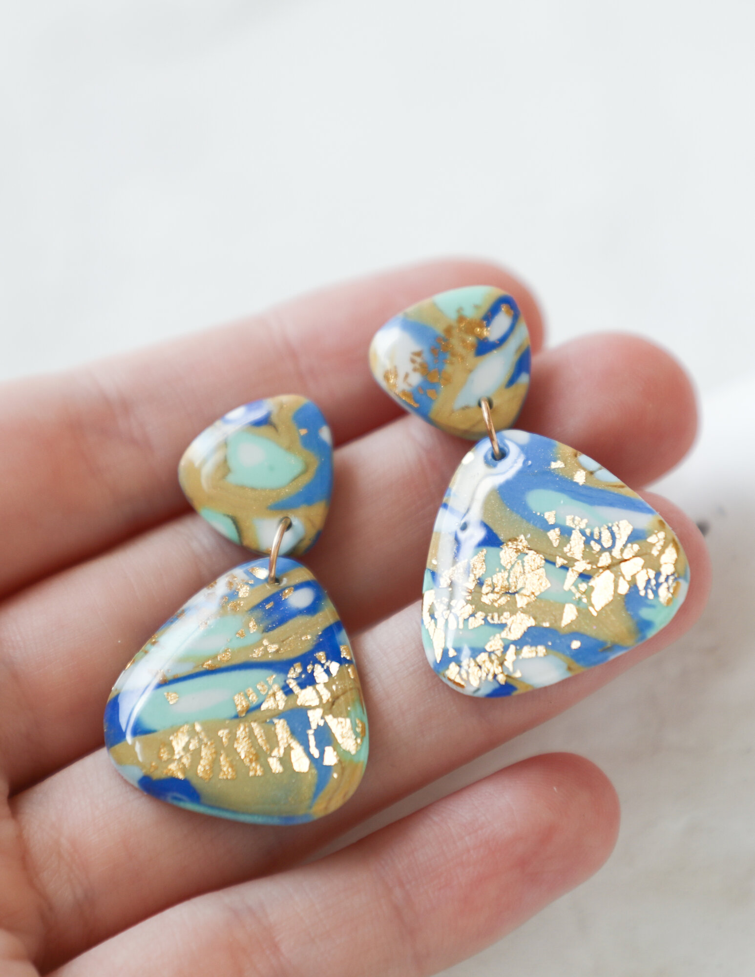 Серьги, полимерная глина