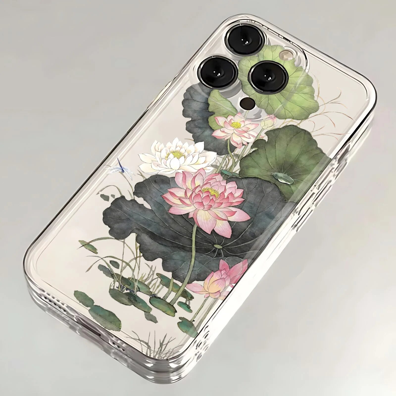 Чехол для iPhone 14 Pro Max Lotus, прозрачный, TSY-T-KX09202A1