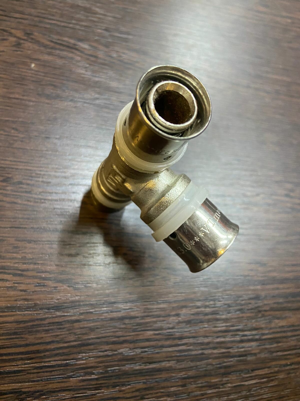 Тройник пресс 20х26х20 для металлопластиковых труб VTm.231. N.202620