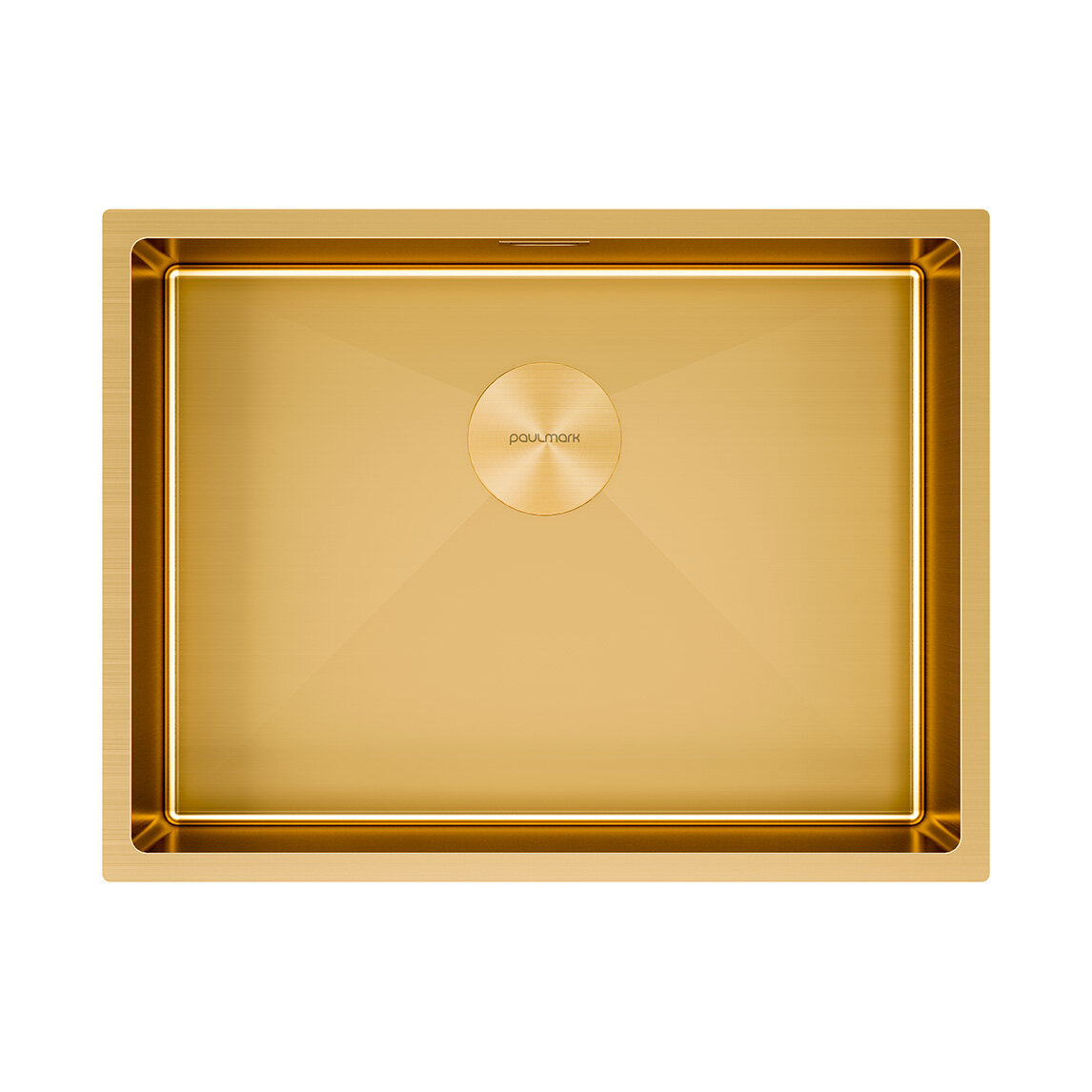 Кухонная мойка Paulmark NEXT 58 UNI PM215844-BG брашированное золото Нержавеющая сталь