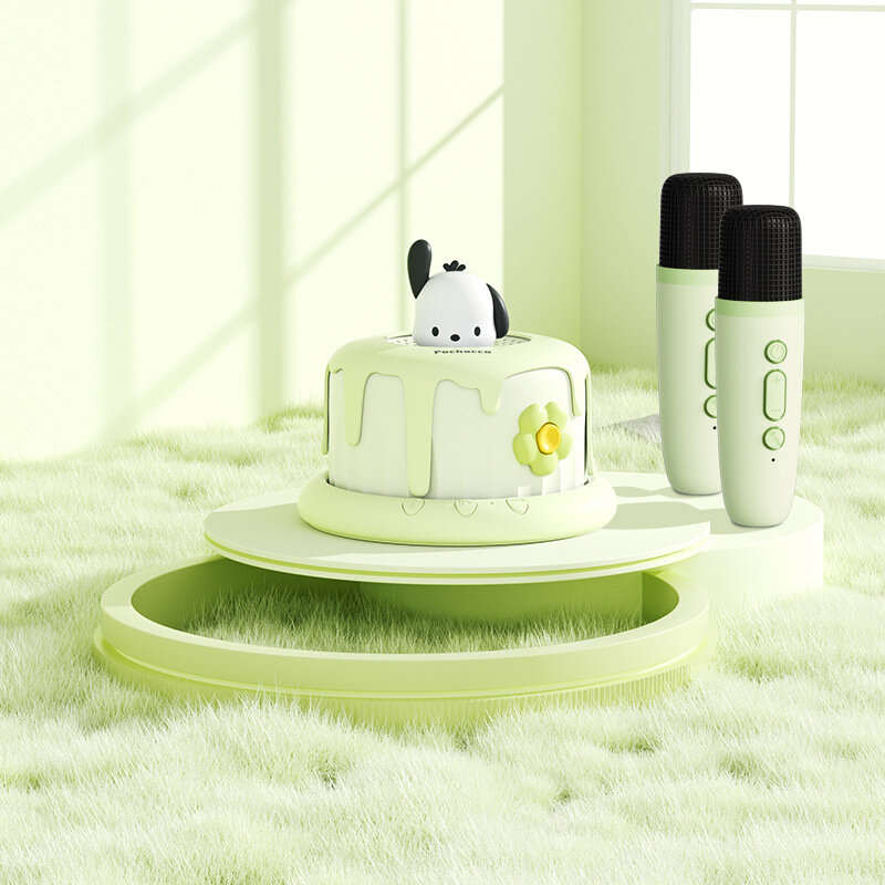Беспроводной Bluetooth-динамик Sanrio Singing Cake Speaker Paqia Dog-Dual Microphone
