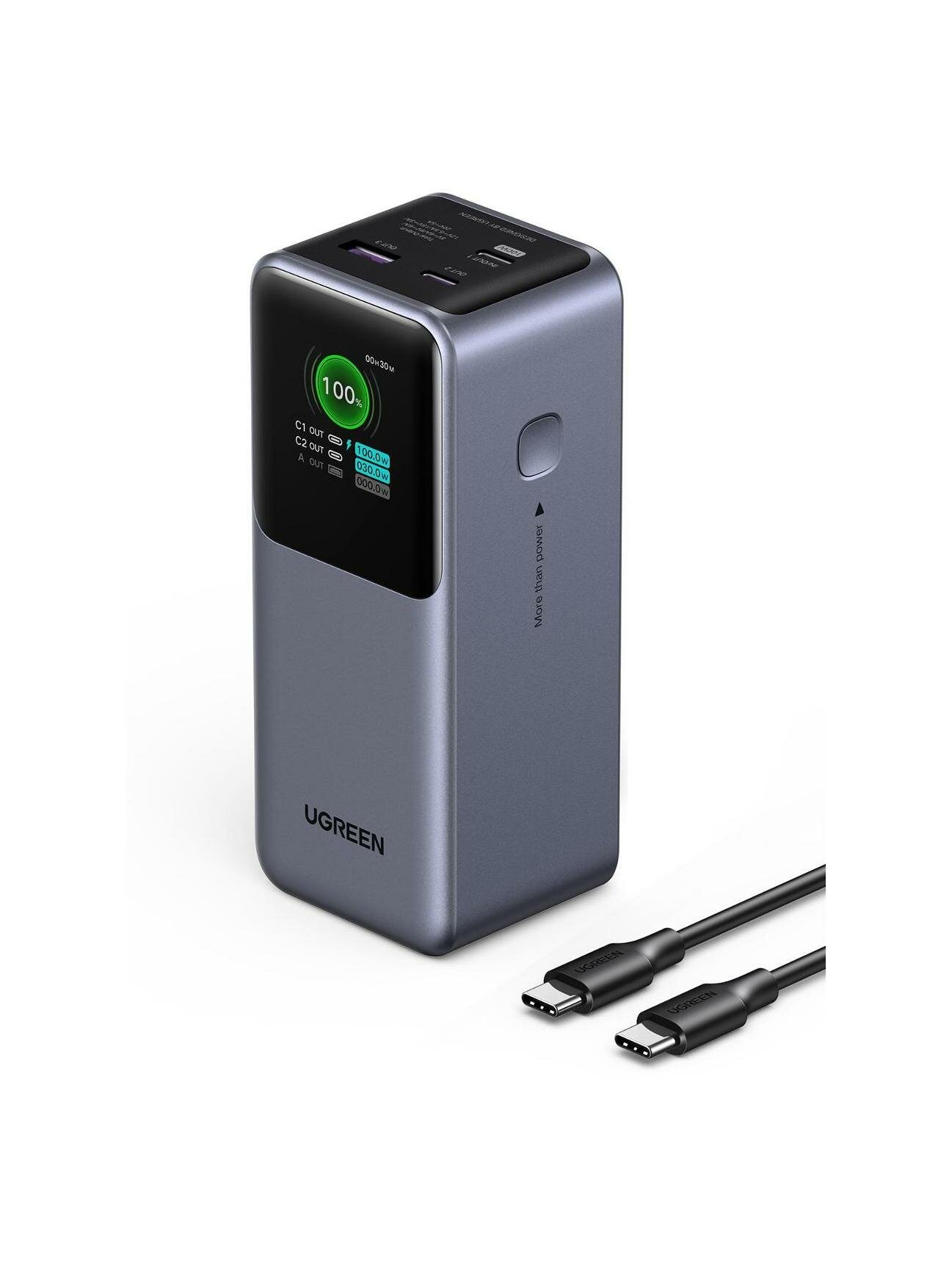 Внешний аккумулятор uGreen PB721 20000mAh серый