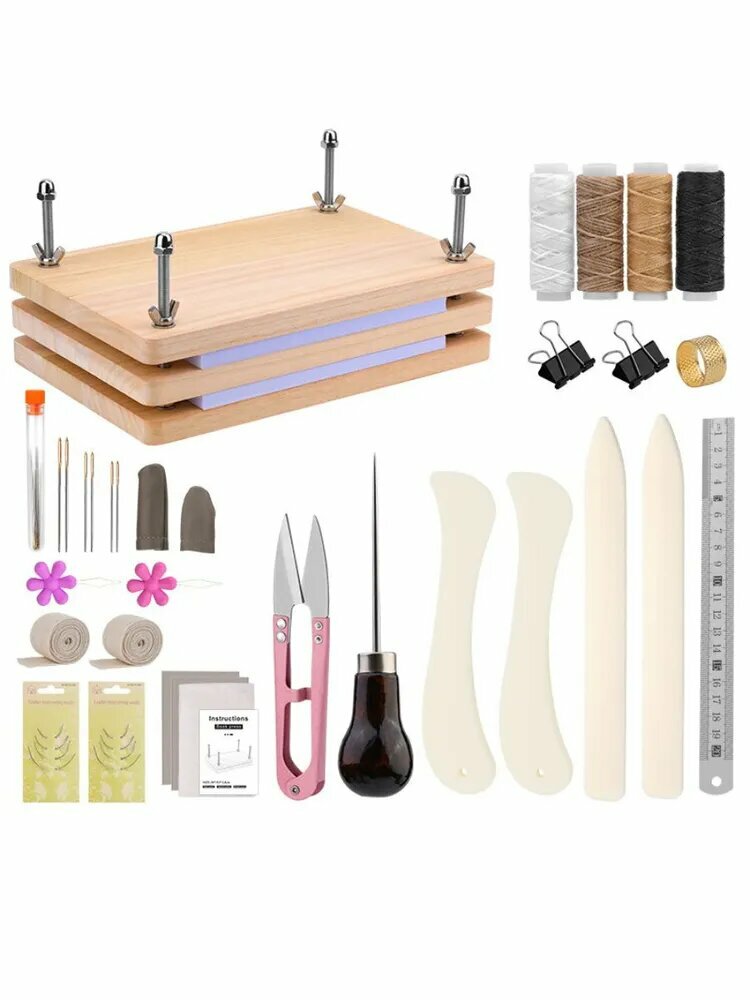 Набор для ремонта книг и переплетов, инструмент для прижима книг, инструмент для переплетных материалов хороший помощник