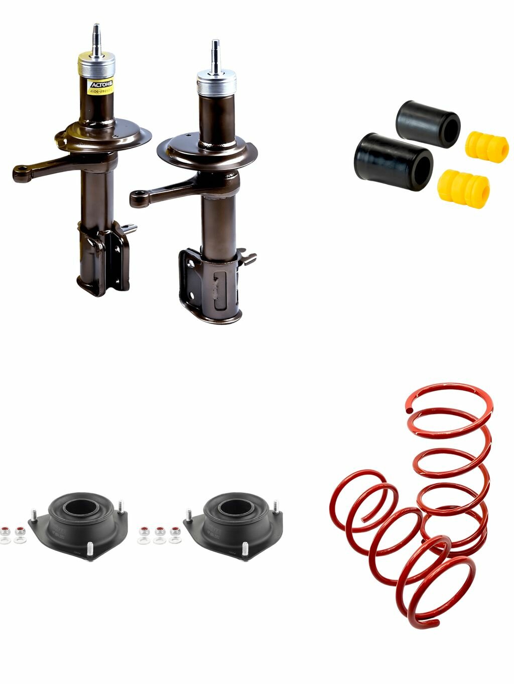 Передний комплект стоек Ваз 2114 Астон -30- Артикул: BND-900740-700-2114 - Производитель: Россия