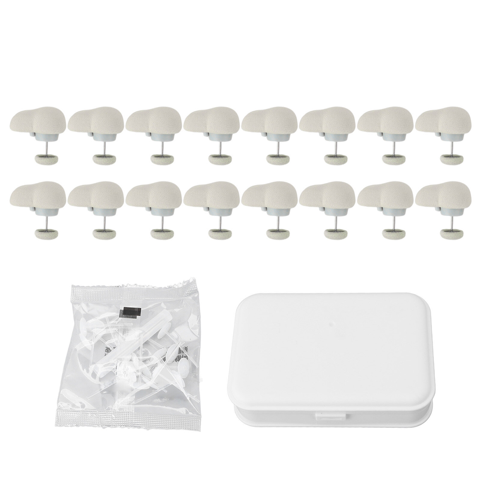 16 шт. зажимов для пододеяльников, набор застежек для одеяла, милые зайчики, булавки для подушек, штор и простыней, бежевые декоративные зажимы