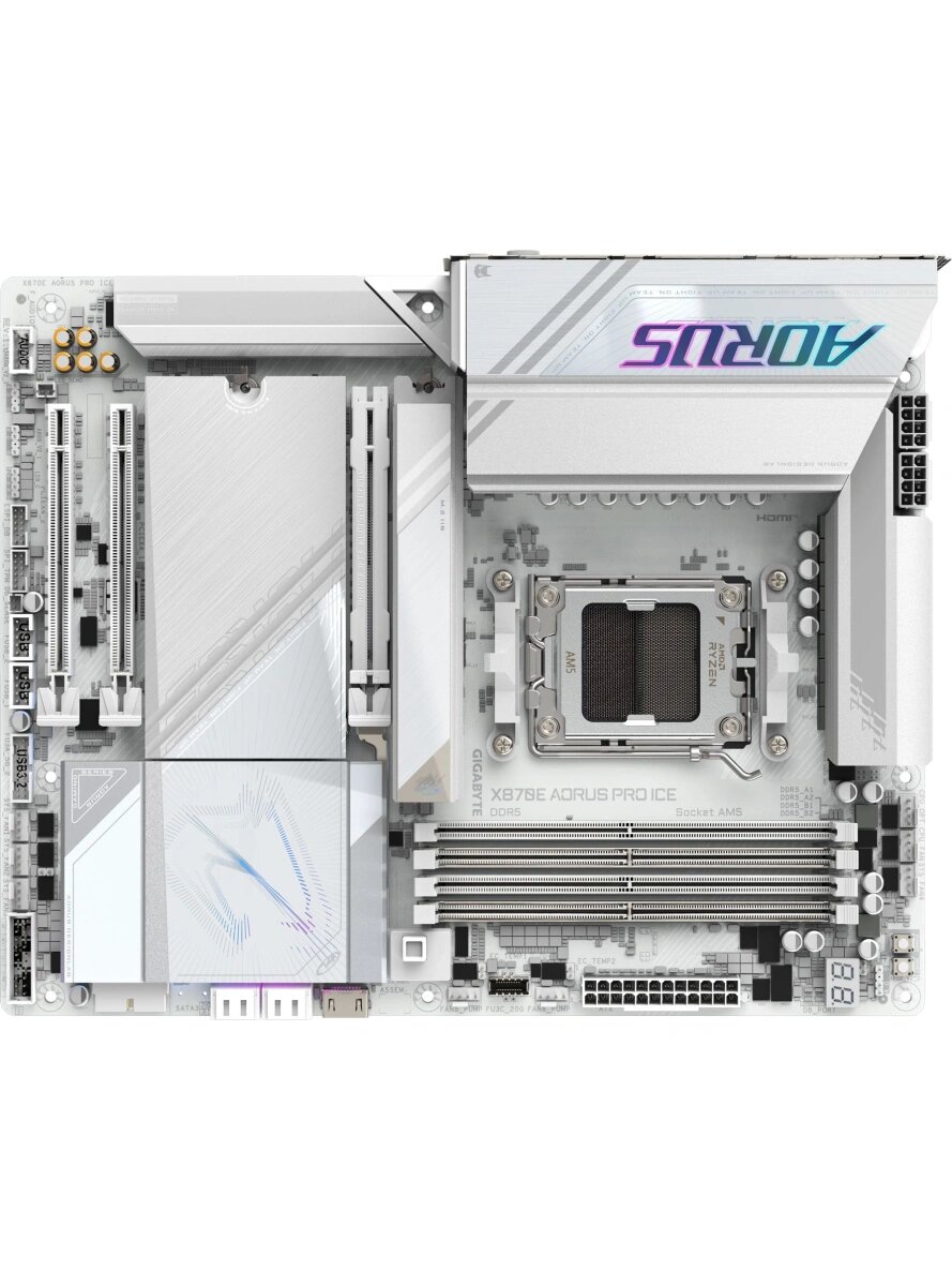 Материнская плата Gigabyte X870E AORUS PRO ICE, SocketAM5, AMD X870E, ATX