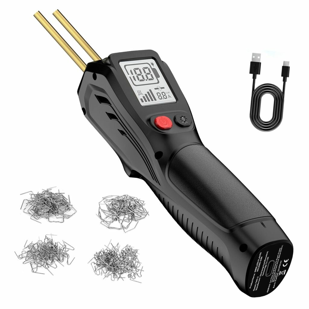 Портативная ЖК-беспроводная машина для ремонта пластикового бампера автомобиля black