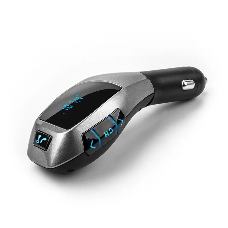 X5 Автомобильный Bluetooth беспроводной FM-передатчик, совместимый с громкой связью, Mp3-плеер, USB-порт для зарядки, поддержка U-диска, Tf-карта Blue light display
