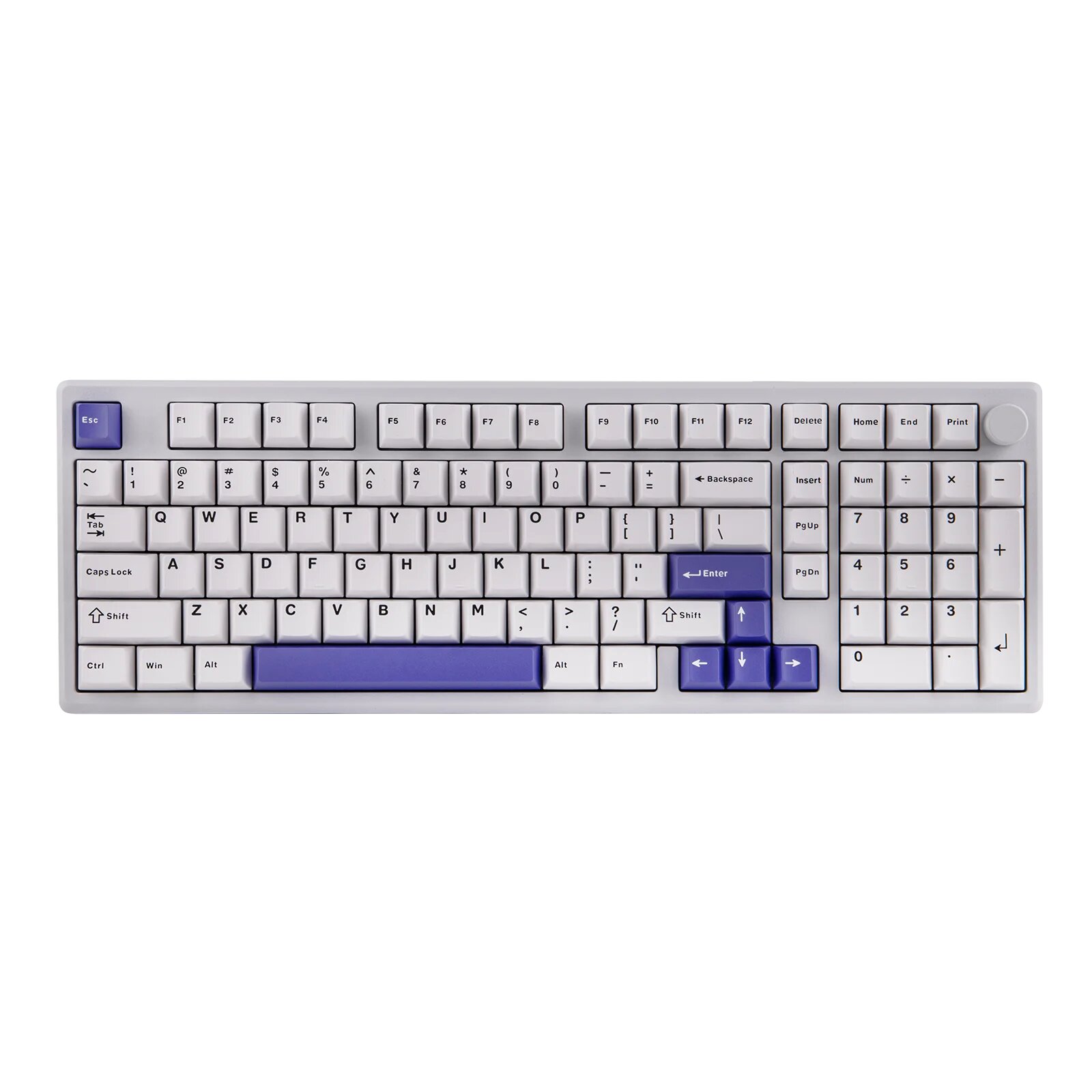 EPOMAKER Galaxy100 механическая игровая клавиатура Marble White Switch, White Purple