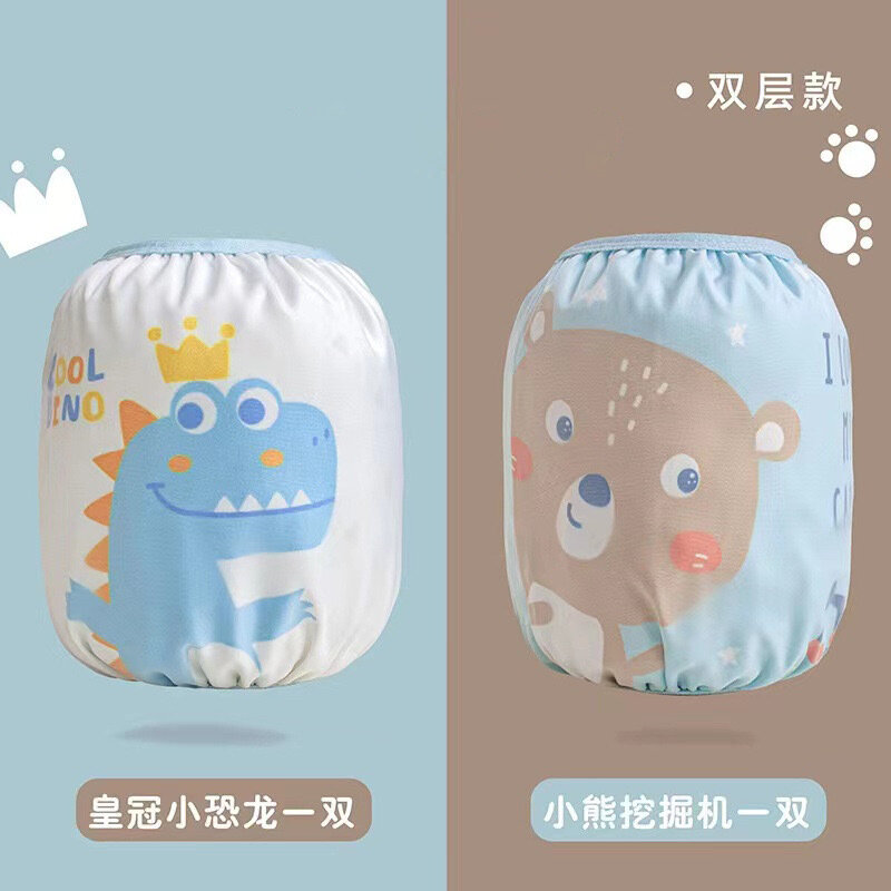 Нарукавники детские "Озорной мишка и забавный динозавр", водонепроницаемые, быстросохнущие