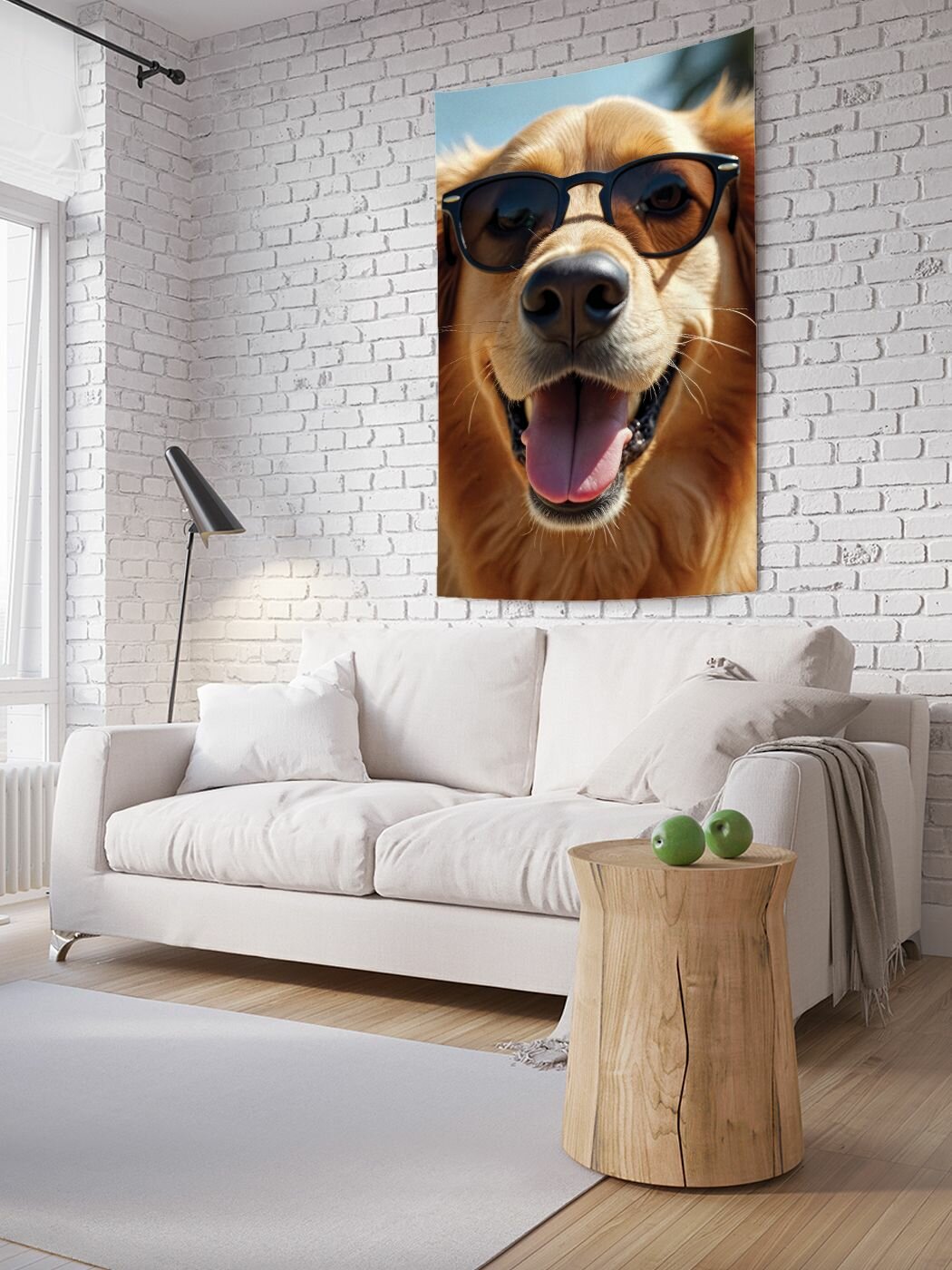 Фотопанно на стену тканевый вертикальный"Пляжный красавчик", 150х200 см, JoyArty