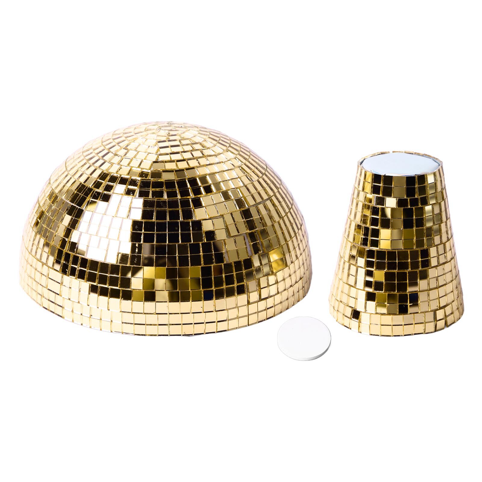 Золотой блестящий диско-шар, зеркальный декор стола, светоотражающие сувениры в форме гриба для украшения домашнего бара, сверкающие украшения