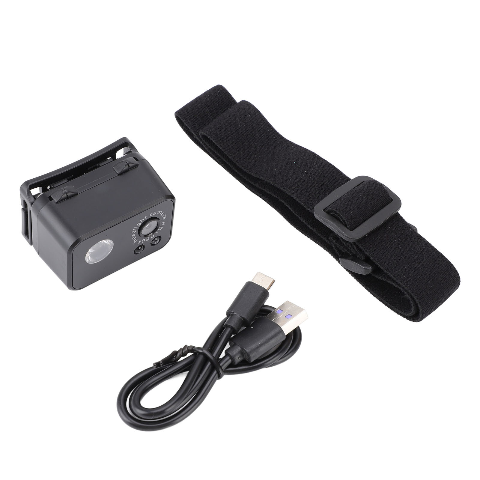 Камера фара 3W Светодиод 1080p 2MP Smart Sensor Forcemplame Носимая камера 1000 мАч с повязкой для ночного приключения