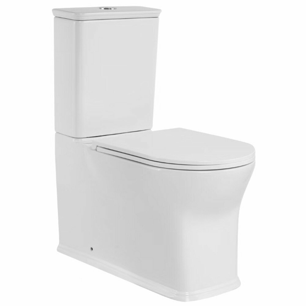 Унитаз SantiLine SL-5042 безободковый торнадо