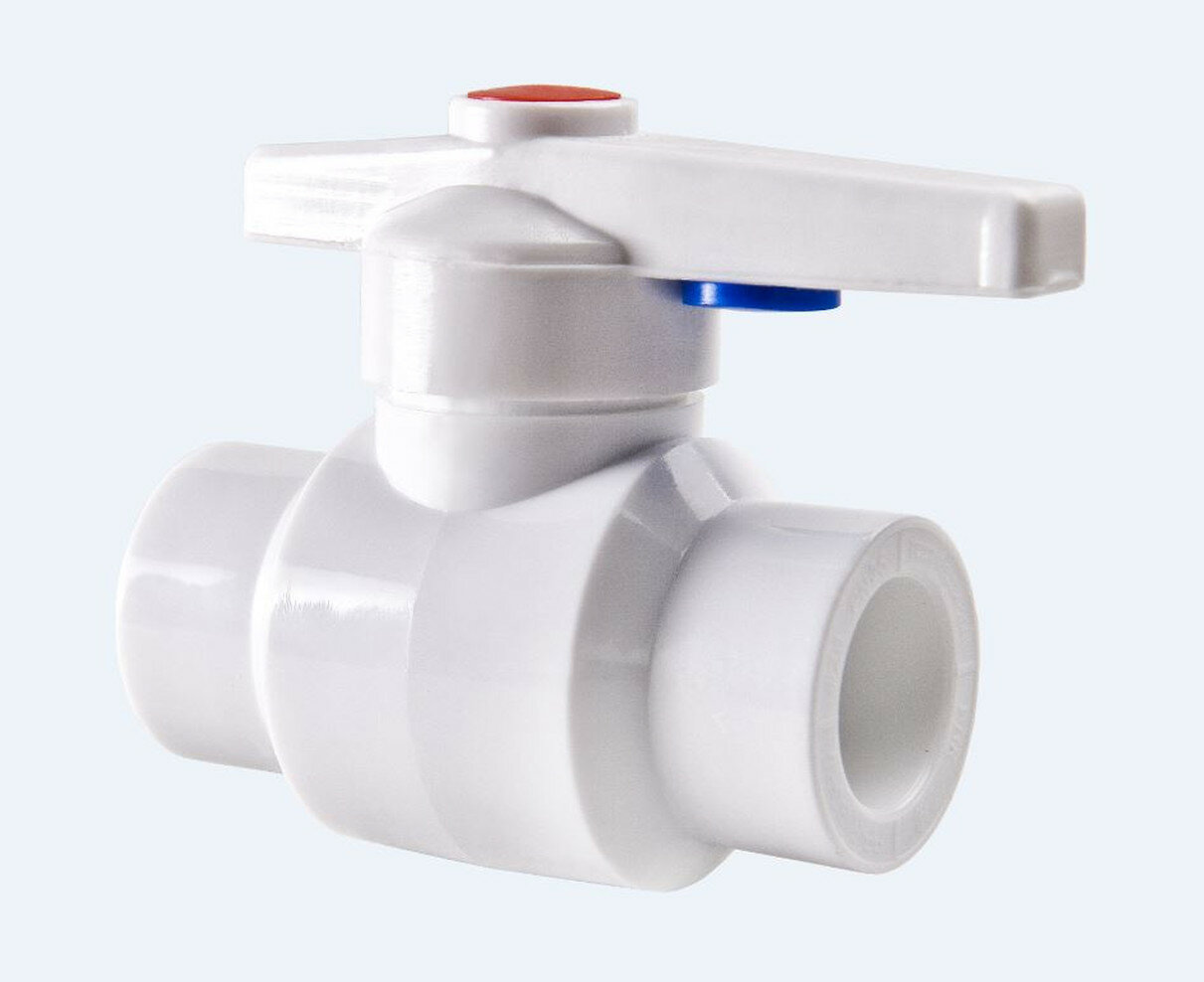Кран шаровой D40 PPR для перекрытия и монтажа полипропиленовых трубопроводов