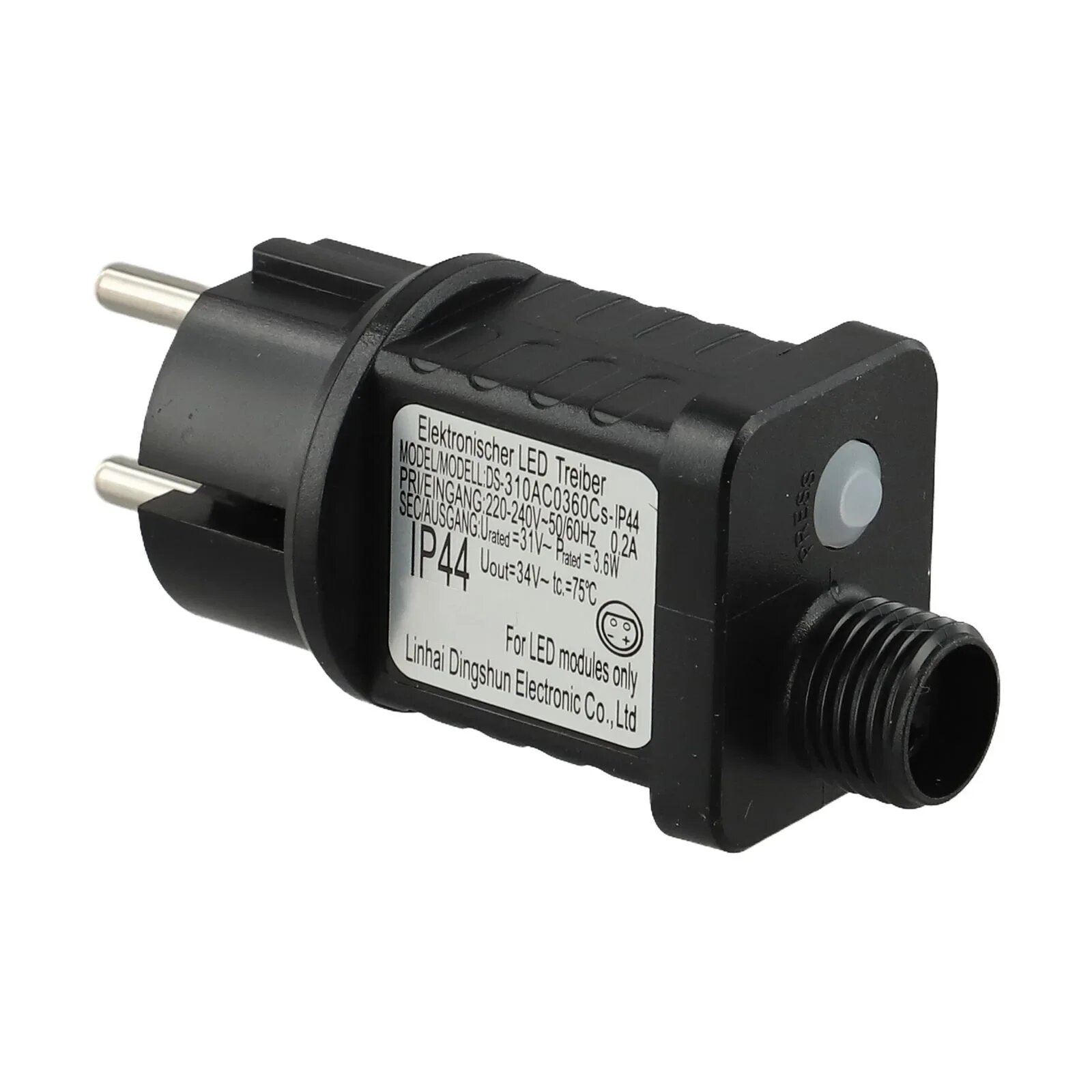 Адаптер питания для светодиодных гирлянд, 3.6W