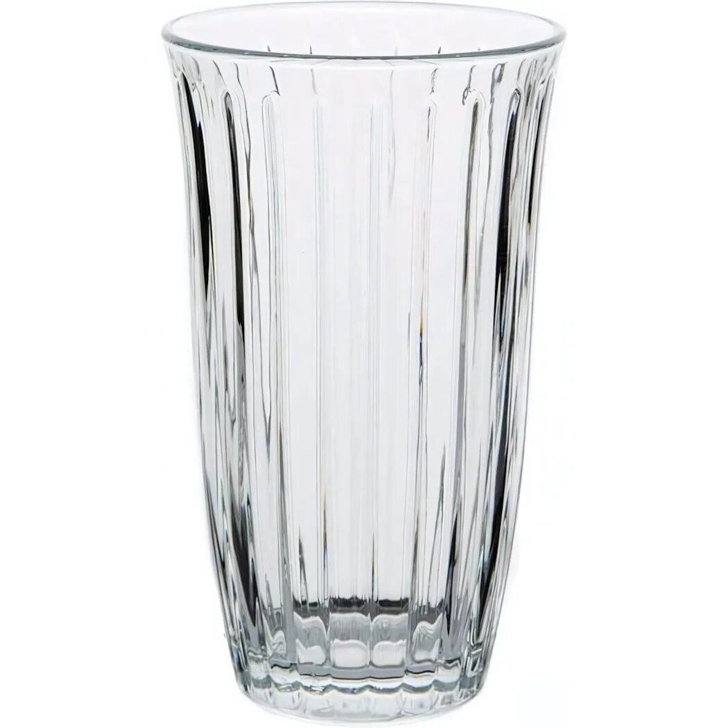 Стаканы рифленые 'JOY' 475 мл, набор 4 шт, стекло, прозрачные