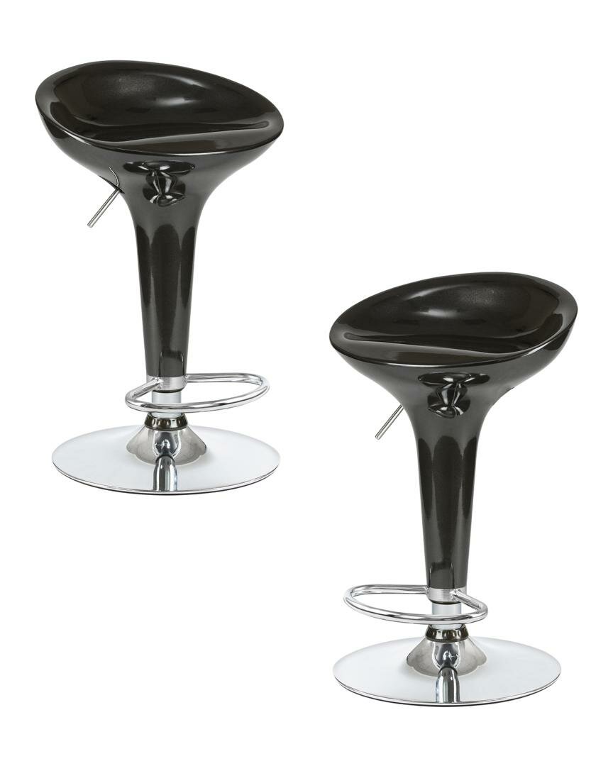 Стул барный DOBRIN Набор 2 шт Стул барный DOBRIN BOMBA, чёрный арт. LM-1004-N_CH-M_ABS-black